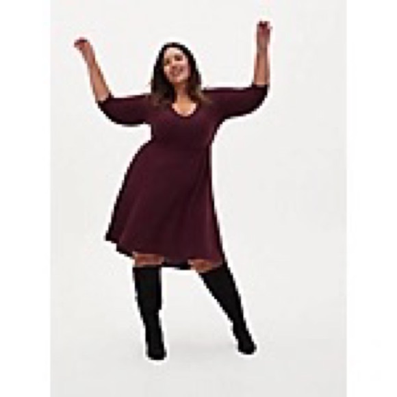 torrid | Dresses | Torrid Super Soft Knit Dress Wine | Poshmark
